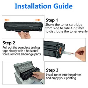 Cruxer Compatible Toner Cartridge Replacement for HP 83A CF283A use with Laserjet Pro M201n M201dw M125fn M125fw M127fn M127fw M225dn M225dw M225rdn Series Printer (Black, 1-Pack)