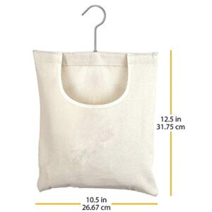 HelloCreate Outdoor Clothespin Storage Bag, Clothespin Storage Bag Hanging Laundry Clothes Pin Organizer