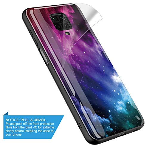 GORGCASE for Redmi Note 9S Case, Xiaomi Redmi Note 9 Pro/Note 9 Pro Max, Slim Fashion Graphic IMD Design Anti-Scratch Armor Cute Teen Man Girls Women Drop Protective Cover Marble RED Black