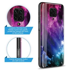 GORGCASE for Redmi Note 9S Case, Xiaomi Redmi Note 9 Pro/Note 9 Pro Max, Slim Fashion Graphic IMD Design Anti-Scratch Armor Cute Teen Man Girls Women Drop Protective Cover Marble RED Black