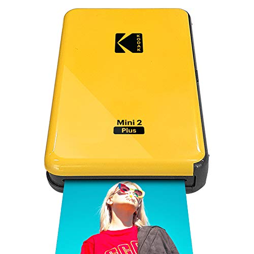 KODAK All-New Mini 2 Plus Bluetooth Portable Photo Printer with 4Pass Technology - Yellow