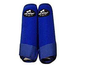 TGW RIDING Equine Sports Medicine Ventech Elite Front Leg Boot, Pair (Royal Blue, M)