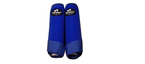 TGW RIDING Equine Sports Medicine Ventech Elite Front Leg Boot, Pair (Royal Blue, M)