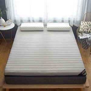 100% Natural Latex Mattress,Breathable Super Soft Foldable Tatami Mattress for Single Double Guest Bedroom Kids Room Gray Twin:90x200cm