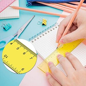 12 Inch Colorful Plastic Ruler, Kids Ruler for School, Ruler with Centimeters and Inches, Clear Rulers, School Ruler, 5 Pack Standard Ruler