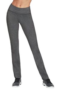 skechers women's go walk pant, heathered gray, large