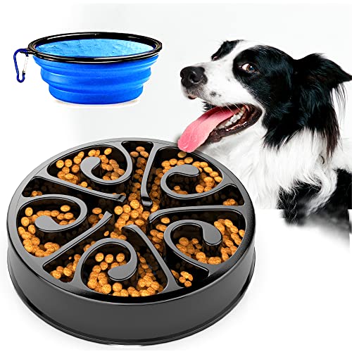 Freefa Slow Feeder Dog Bowls, (2 Cup) Dog Slow Feeder Bowl, Puzzle Dog Food Bowl, Maze Dog Food Bowl, Slow Feeder Dog Bowls Large Breed, Medium Breed, Small Breed, Slow Eating Bowl, Puppy Bowl