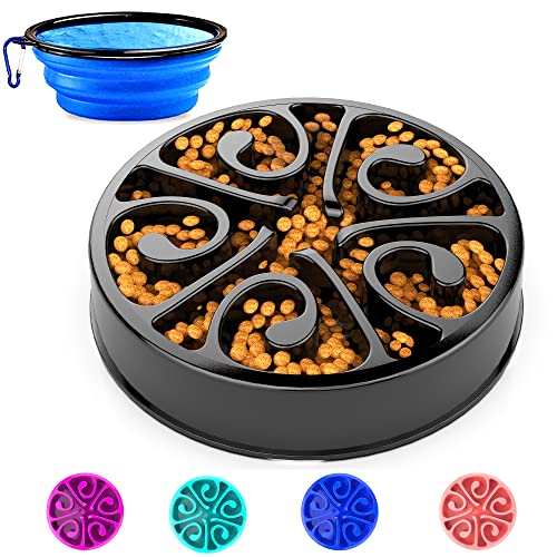 Freefa Slow Feeder Dog Bowls, (2 Cup) Dog Slow Feeder Bowl, Puzzle Dog Food Bowl, Maze Dog Food Bowl, Slow Feeder Dog Bowls Large Breed, Medium Breed, Small Breed, Slow Eating Bowl, Puppy Bowl