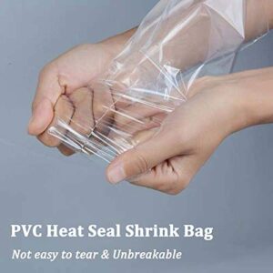 Shrink Wrap Bags,200Pieces Clear PVC Heat Shrink Bags