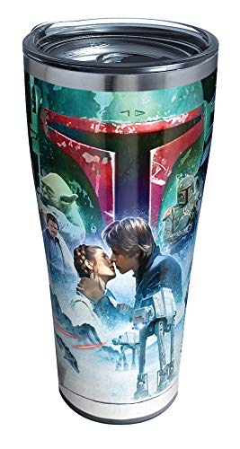 Tervis Triple Walled Star Wars Insulated Tumbler Cup Keeps Drinks Cold & Hot, 30oz - Stainless Steel, Empire 40th Collage