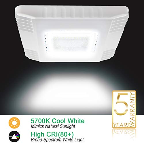 OSTEK LED Gas Station Canopy Light, 150W Carport Ceiling Light 5700K, Outdoor Rated (600W HID/HPS Equivalent), 90-277V IP65 DLC & UL Listed