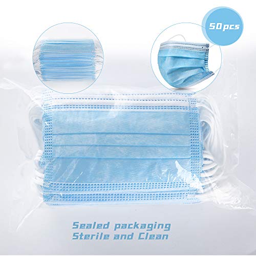 Kids Face Mask Medical 50pcs 3ply for Children Disposable Elastic String Youth Size