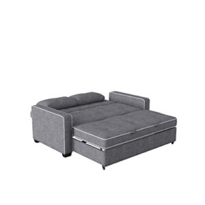 Serta Convertible Sofa, Charcoal