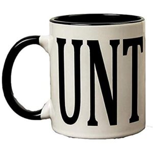 11 ounce unt with black handle coffee mug - custom coffee / tea cups - dishwasher and microwave safe