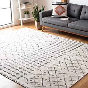 safavieh classic vintage collection 5' x 8' beige/black clv127a handmade moroccan cotton area rug