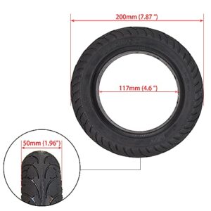 2 Pack of 200x50 (8"x2") Solid Tires Airless Tire Tyre replacement for 2-wheel Smart Scooter Razor E100 E150 E175 E200