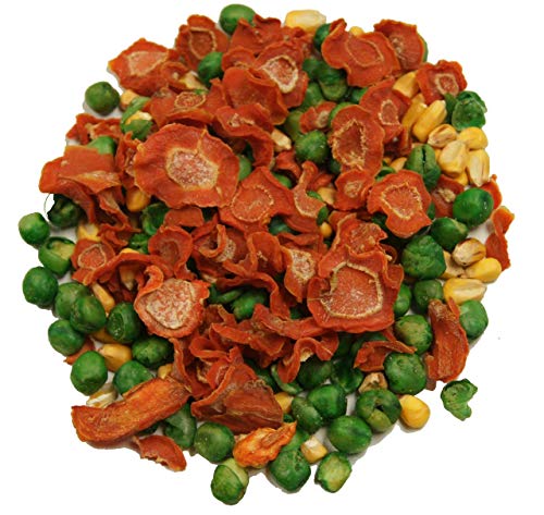 Happy Hearts Treat Shop Garden Bites Carrots and Peas Bird Treats for Cockatiels, Conures 4 oz.