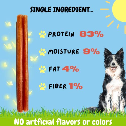 BULLYSTICKS & MORE 6 Inch Bully Sticks (Regular - 16 Pack) | Bully Sticks for Medium Dogs | 100% Grass Fed Beef | Dog Parents Choice Bully Stick Dog Chews | No Hide Bully Bones