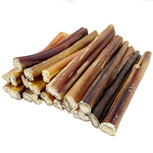 BULLYSTICKS & MORE 6 Inch Bully Sticks (Regular - 16 Pack) | Bully Sticks for Medium Dogs | 100% Grass Fed Beef | Dog Parents Choice Bully Stick Dog Chews | No Hide Bully Bones