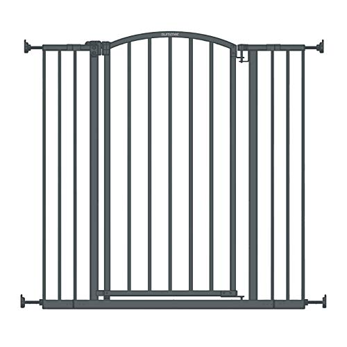 Summer Extra Tall Decor Safety Baby Gate, Gray – 36” Tall, Fits Openings of 28” to 38.25” Wide, 20” Wide Door Opening, Baby and Pet Gate