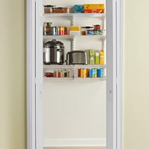 Rubbermaid Pantry 36" Closet Storage Organization System Kit, 4 Shelf System for Pantry Storage, White