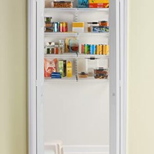 Rubbermaid Pantry 36" Closet Storage Organization System Kit, 4 Shelf System for Pantry Storage, White