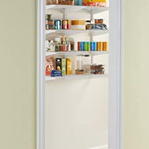 Rubbermaid Pantry 36" Closet Storage Organization System Kit, 4 Shelf System for Pantry Storage, White