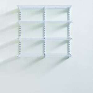 Rubbermaid Pantry 36" Closet Storage Organization System Kit, 4 Shelf System for Pantry Storage, White