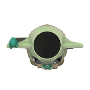 Zak Designs Star Wars The Mandalorian Sculpted Ceramic Coffee Mug with Spoon Collectible Keepsake with Unique 3D Character, 11.5 OZ, Baby Yoda/The Child with Frog