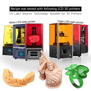 YOUSU iForm Standard LCD 3D Printer Resin, 1kg 405nm UV Curing Standard photopolymer Resin for LCD 3D Printing, High Resolution & Low Odor 3D Printing Liquid, Gray Color.