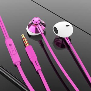 YENIE Wired Earbuds 4Pack in-Ear Headphones,with Heavy Bass Microphone,High Definition Quality Earphones for Android, iPhone, iPad, Laptops, MP3 and Most 3.5mm Interface.