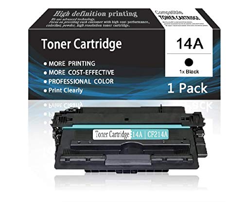 (1-Pack,Black) 14A | CF214A Toner Cartridge Compatible for HP Printer MFP M725 Series 700 Printer M712 Series M725 MFP Series Enterprise 700 Printer M712xh Printers Toner Cartridge,Sold by AcToner.