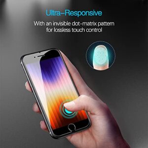 Fotbor Privacy Screen for iPhone SE 2020/2022, iPhone 2nd/3rd Generation Privacy Screen Protector, iPhone SE 2020/2022 Screen Protector Tempered Glass, 4.7-Inch, Anti Spy, 2-Pack (dark)