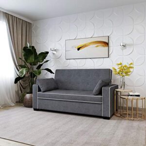 serta convertible sofa, charcoal