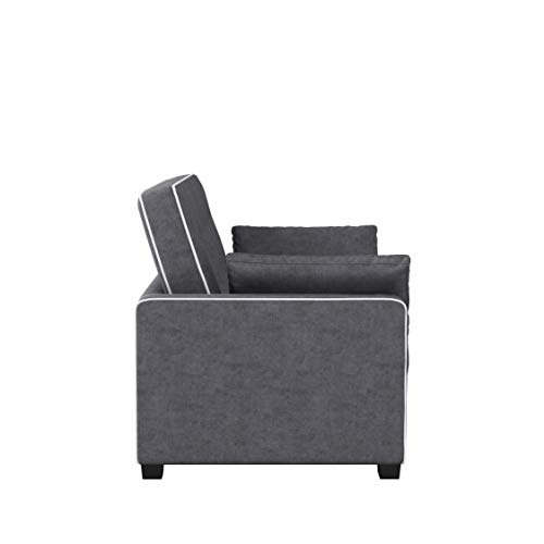 Serta Convertible Sofa, Charcoal