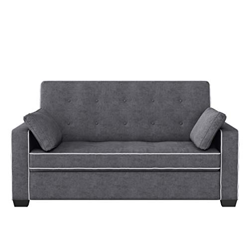 Serta Convertible Sofa, Charcoal