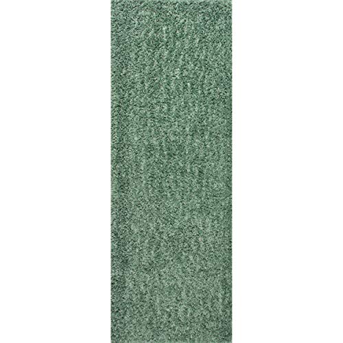 nuLOOM Belleza Shag Runner Rug, 2' 8" x 6', Green