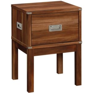 sauder vista key 1-drawer wood night stand in blaze acacia