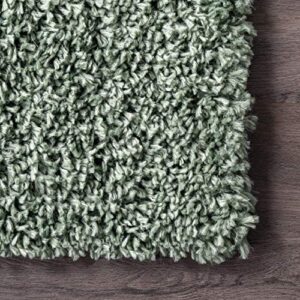 nuLOOM Belleza Shag Area Rug, 4' x 6', Green