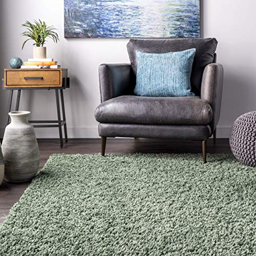 nuLOOM Belleza Shag Area Rug, 4' x 6', Green