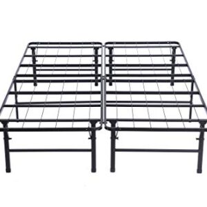 V&LX 14 Inch Tall High Easy-Assembly / No Tool Needed to Assemble / Bed Frame/ No Box Spring Needed (Modern,Cal King)