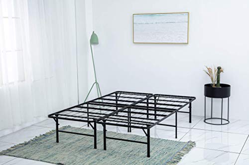 V&LX 14 Inch Tall High Easy-Assembly / No Tool Needed to Assemble / Bed Frame/ No Box Spring Needed (Modern,Cal King)