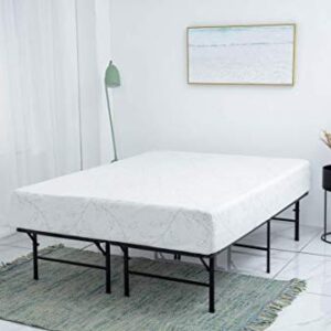 V&LX 14 Inch Tall High Easy-Assembly / No Tool Needed to Assemble / Bed Frame/ No Box Spring Needed (Modern,Cal King)