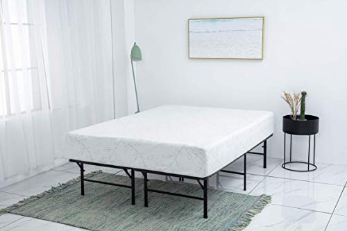 V&LX 14 Inch Tall High Easy-Assembly / No Tool Needed to Assemble / Bed Frame/ No Box Spring Needed (Modern,Cal King)