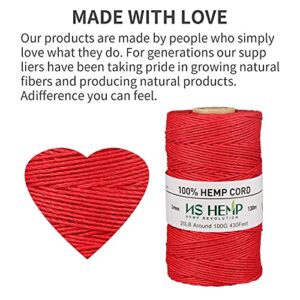 【 NS HEMP 】 Sustainable Hemp Twine Spool for Jewelry Making Bracelets Necklaces Arts Crafts Gift Decoration and More - 1mm 130m (026 RAW)