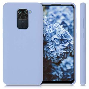 kwmobile Case Compatible with Xiaomi Redmi Note 9 Case - TPU Silicone Phone Cover with Soft Finish - Light Blue Matte