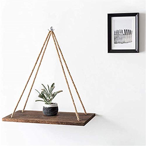 Hanging Shelves for Wall White Wood Shelf Rustic Storage Rack Home Decor Plants Photos Decorations Display for Living Room Bathroom Bedroom Kitchen Apartment Office Mounted Floating Shelves