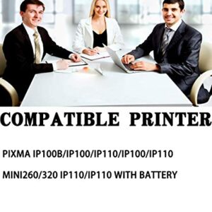 ColorPrint Compatible PGI35 Ink Cartridge Replacement for Canon 35 PGI-35 CLI36 CLI-36 Work with PIXMA IP110 TR150 IP100 MINI260 MINI320 Laser Printer (5-Pack, Black)