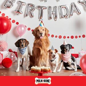 Milk-Bone Flavor Snacks Dog Birthday Treats, Small Biscuits, 36 oz. Tin