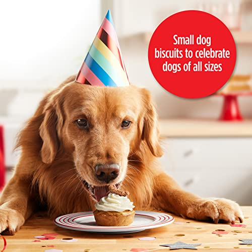 Milk-Bone Flavor Snacks Dog Birthday Treats, Small Biscuits, 36 oz. Tin